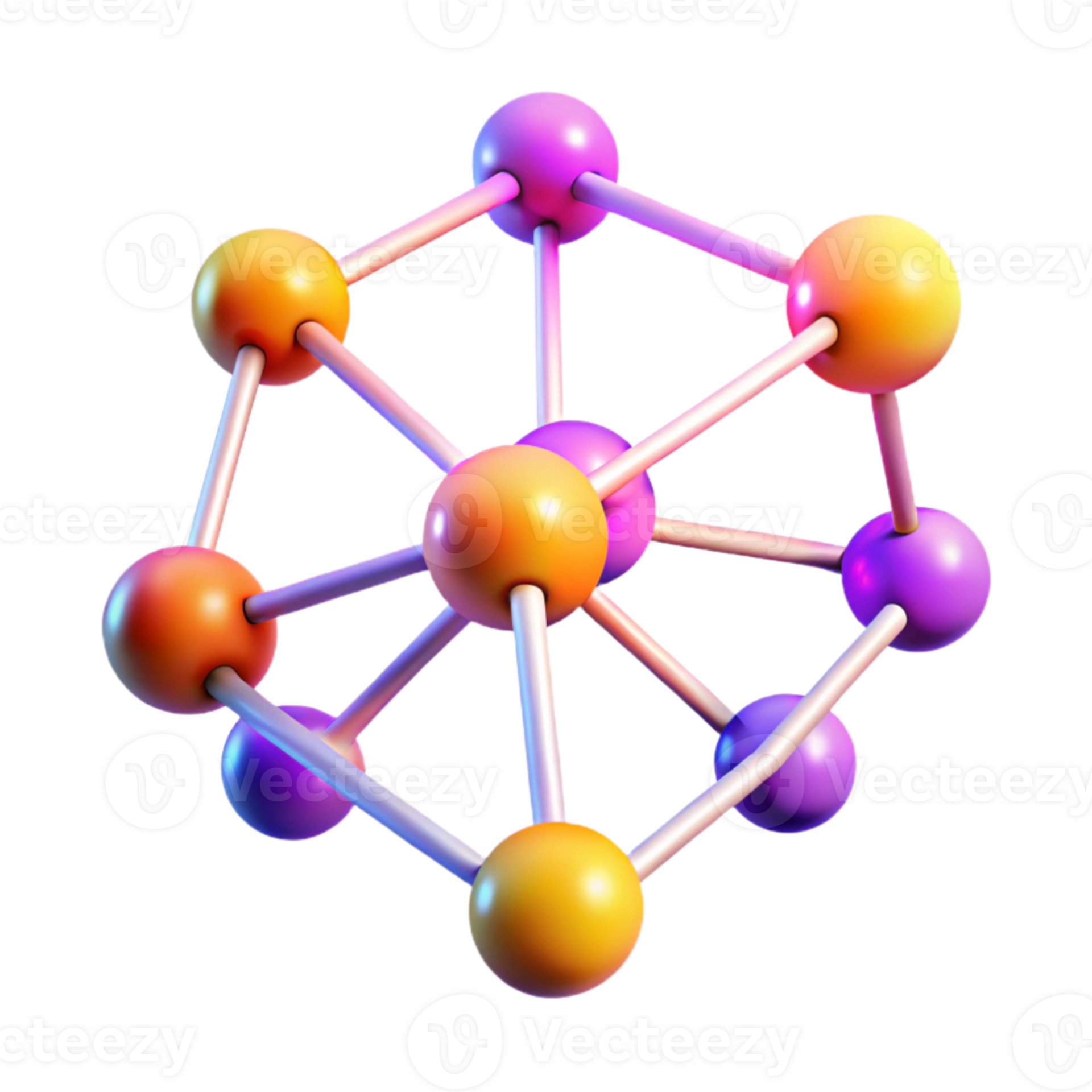 Magnificent Artistic A Network Of Interconnected Nodes Pulsing With Energy Vibrant Gradients