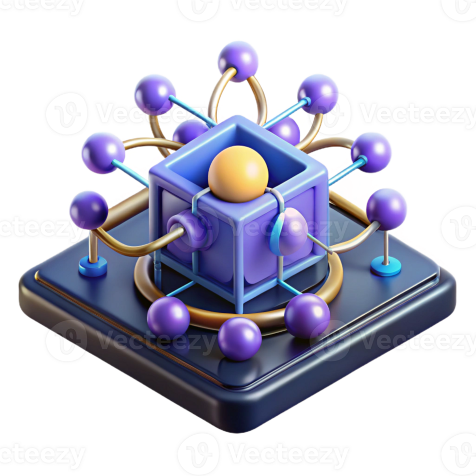 Impressive Contemporary A Quantum Computer Processing Complex Algorithms Glowing Particles