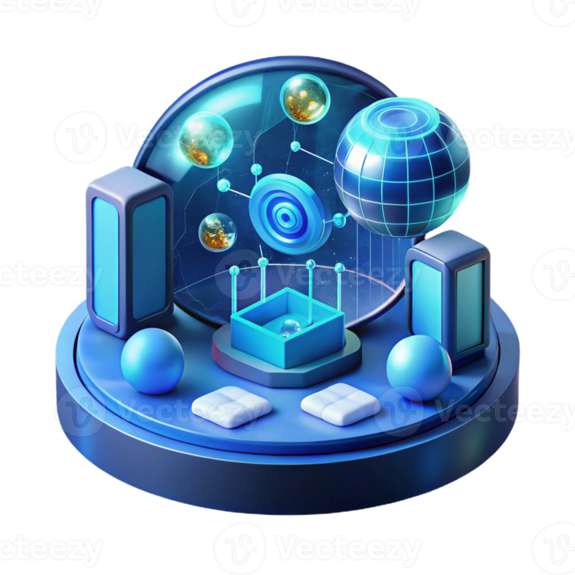 Extraordinary Modern A Floating Artificial Intelligence Interface