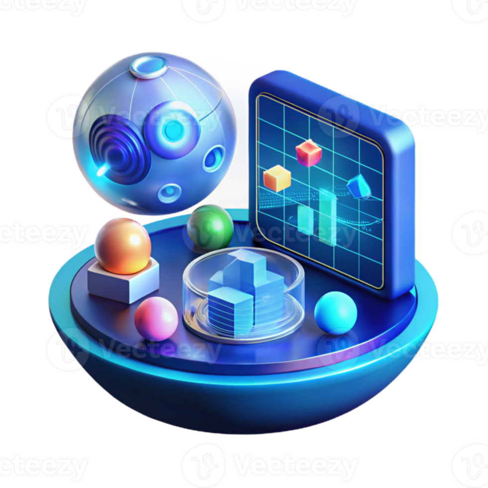 Extraordinary Modern A Floating Artificial Intelligence Interface
