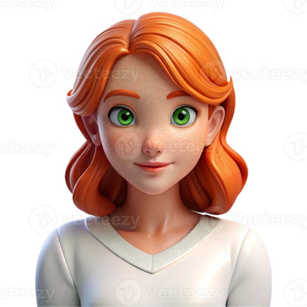 wonderful modern Portrait of a young woman with flowing auburn hair ... wonderful modern Portrait of a young woman with flowing auburn hair ...