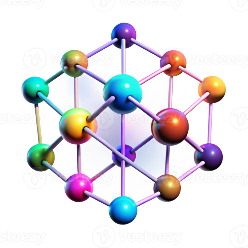 Beautiful Artistic A Network Of Interconnected Nodes Pulsating With Data Vibrant Multicolored