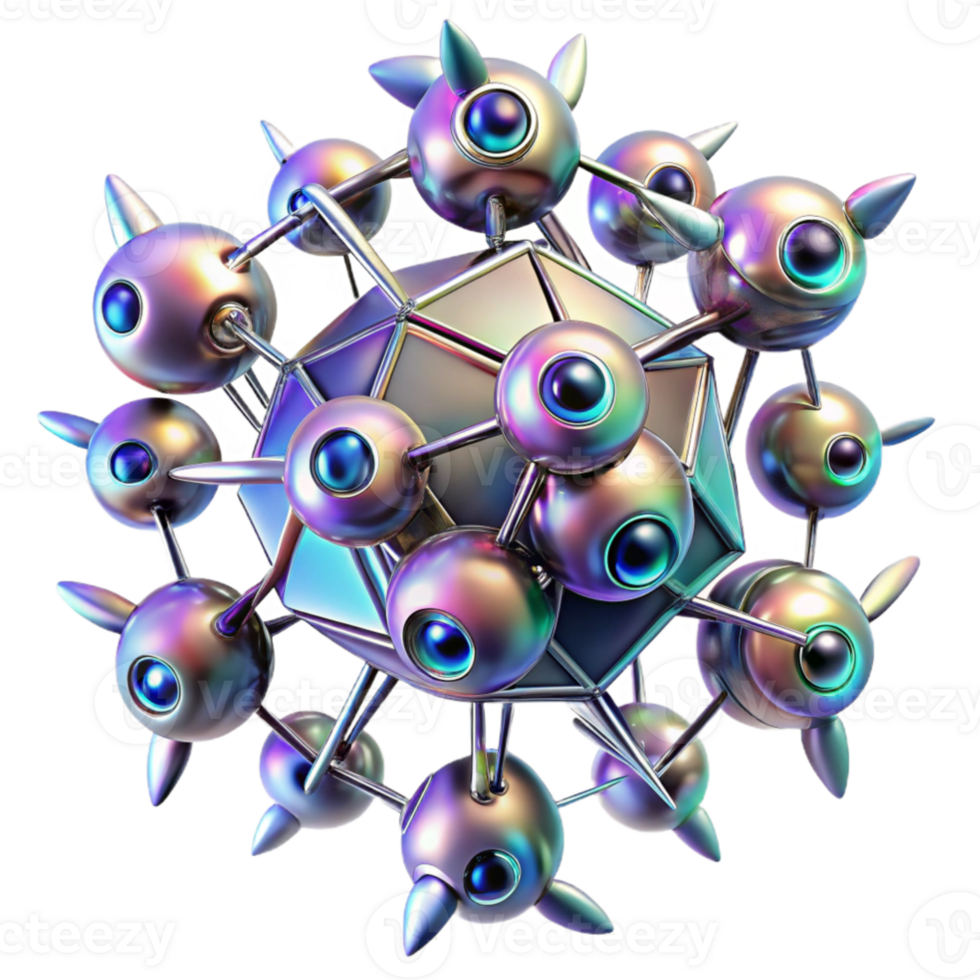 Dramatic Creative A Swarm Of Nanobots Forming Complex Geometric
