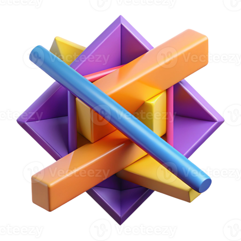 Vibrant Classic A Dynamic Composition Of Intersecting Planes And Lines