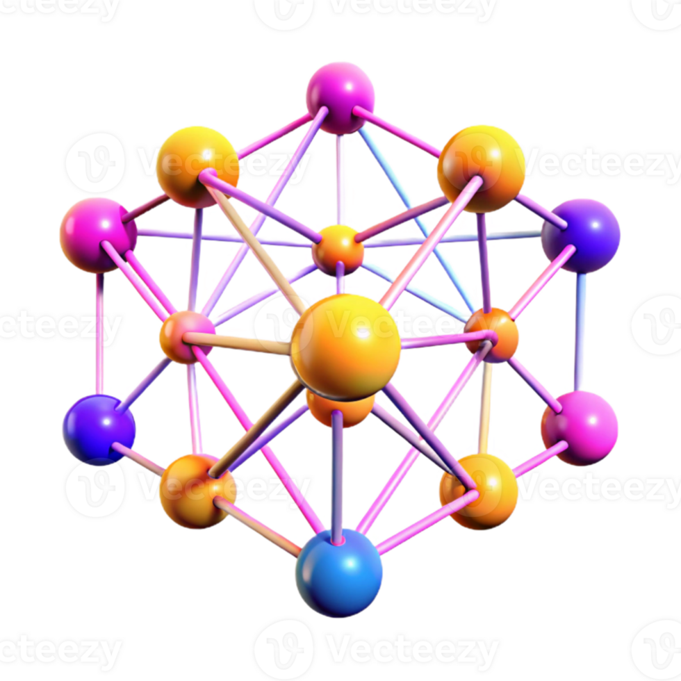 Dramatic Modern A Network Of Interconnected Nodes Pulsating With Light Abstract Style Vibrant