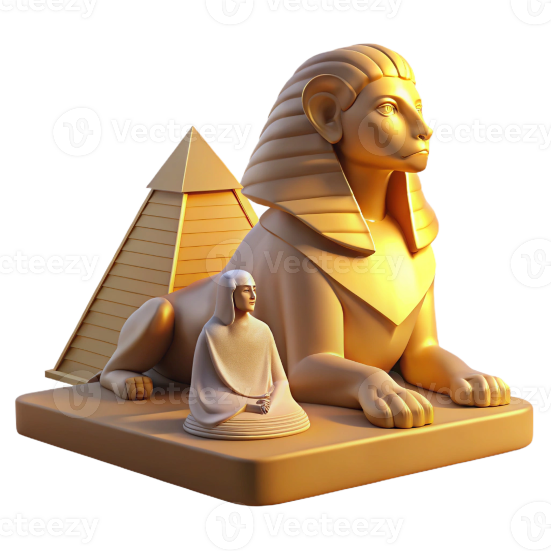 magnificent minimalist A mysterious sphinx with the body of a lion and ...