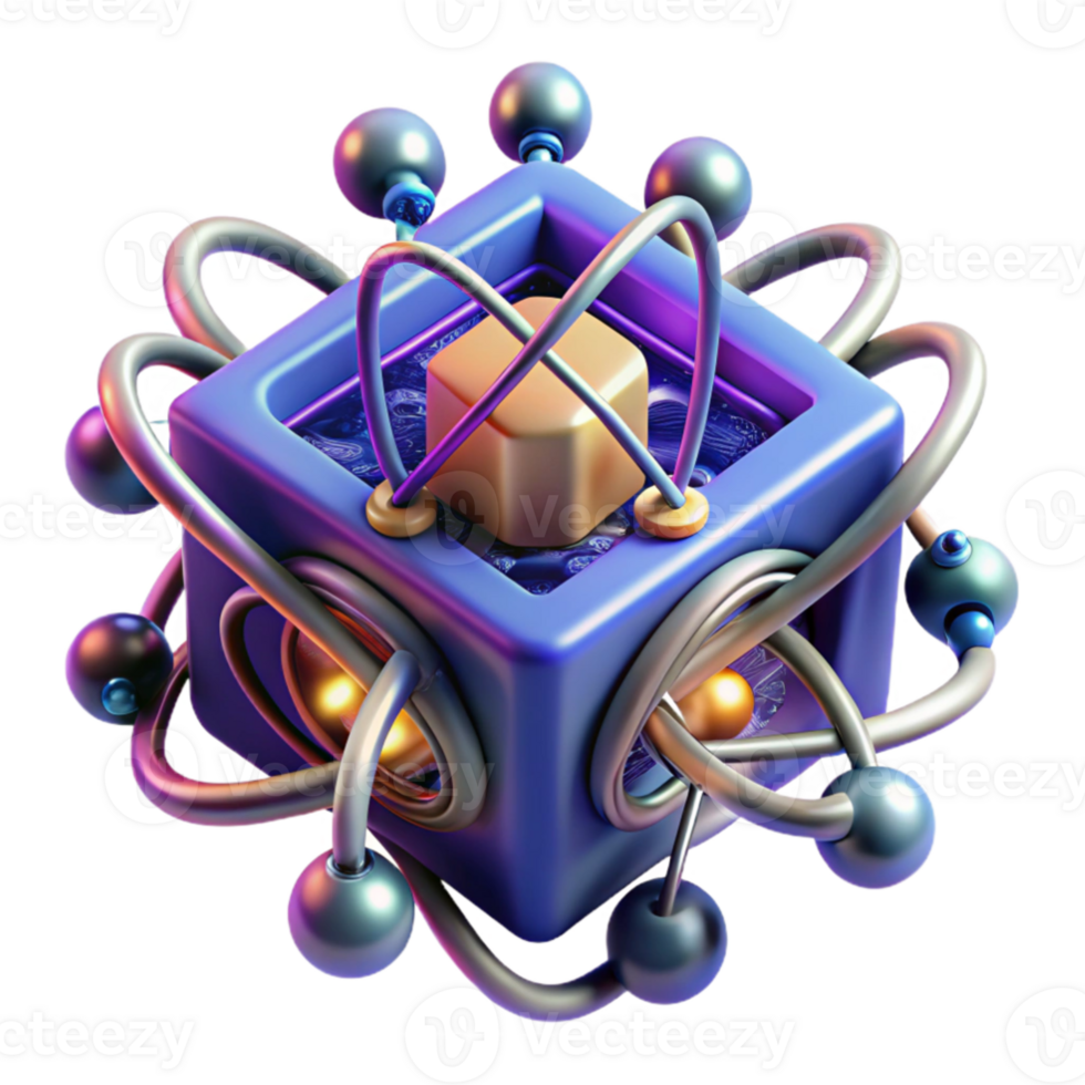 elegant minimalist A quantum computer, wires and nodes pulsing with vibrant energy, intricate ...