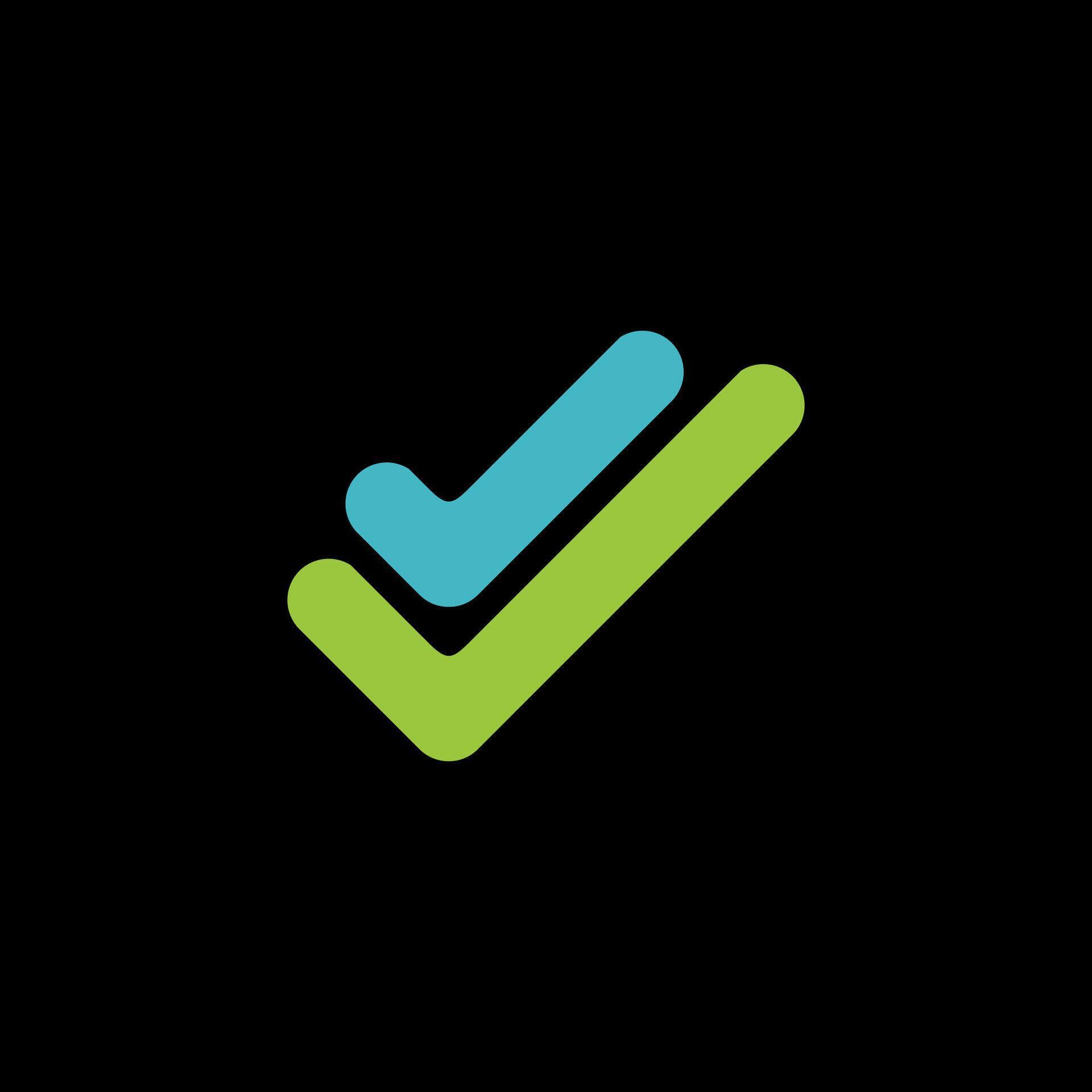 Green Blue Check Mark Logo Template Illustration Design. EPS 10 ...