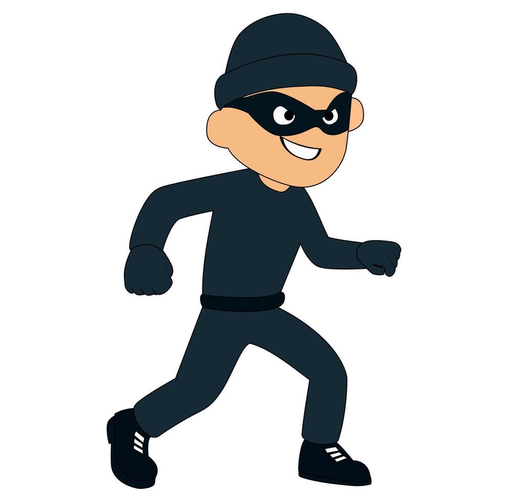 Cartoon Man Thief Sneaking To Victim Vectors Illustration 57042720 Vector Art at Vecteezy