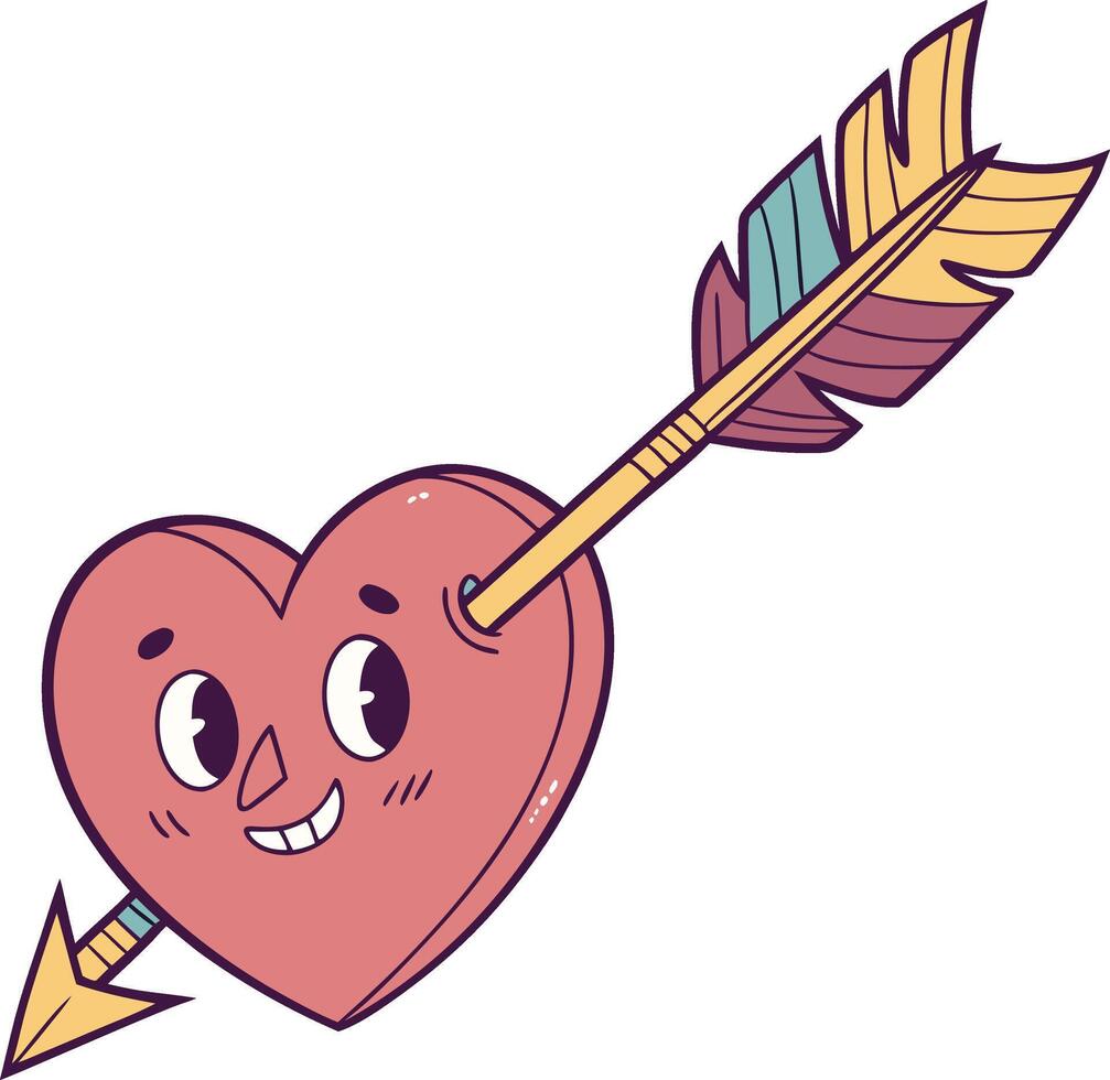 Heart Struck by Cupid's Arrow 57043673 Vector Art at Vecteezy Heart Struck by Cupid's Arrow 57043673 Vector Art at Vecteezy