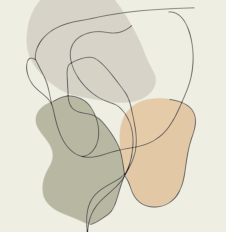 abstract line art with shapes and lines 57049936 Vector Art at Vecteezy