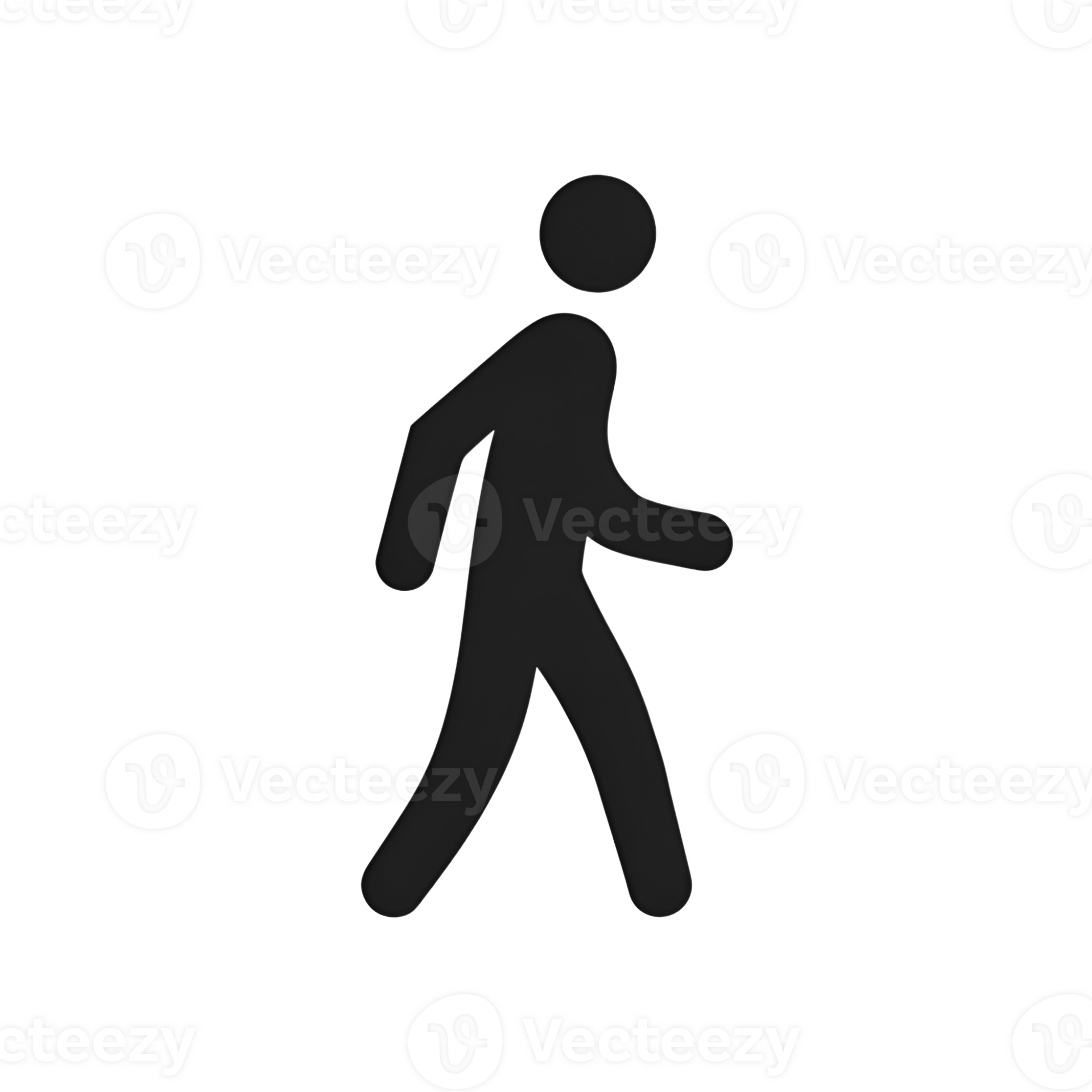 a walking figure with a plain 57064187 PNG