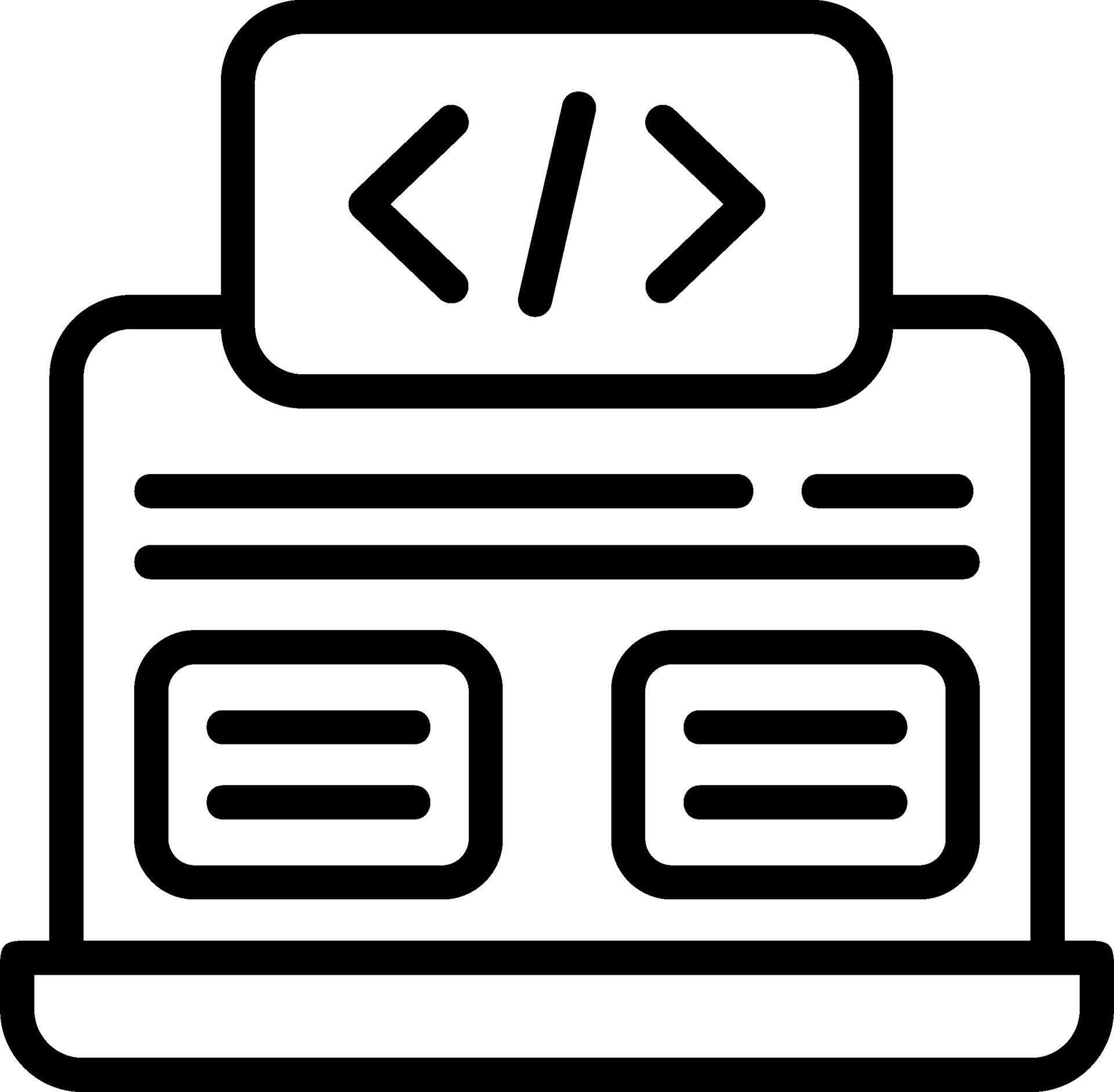 Code Framework Outline Style Element 57069307 Vector Art at Vecteezy