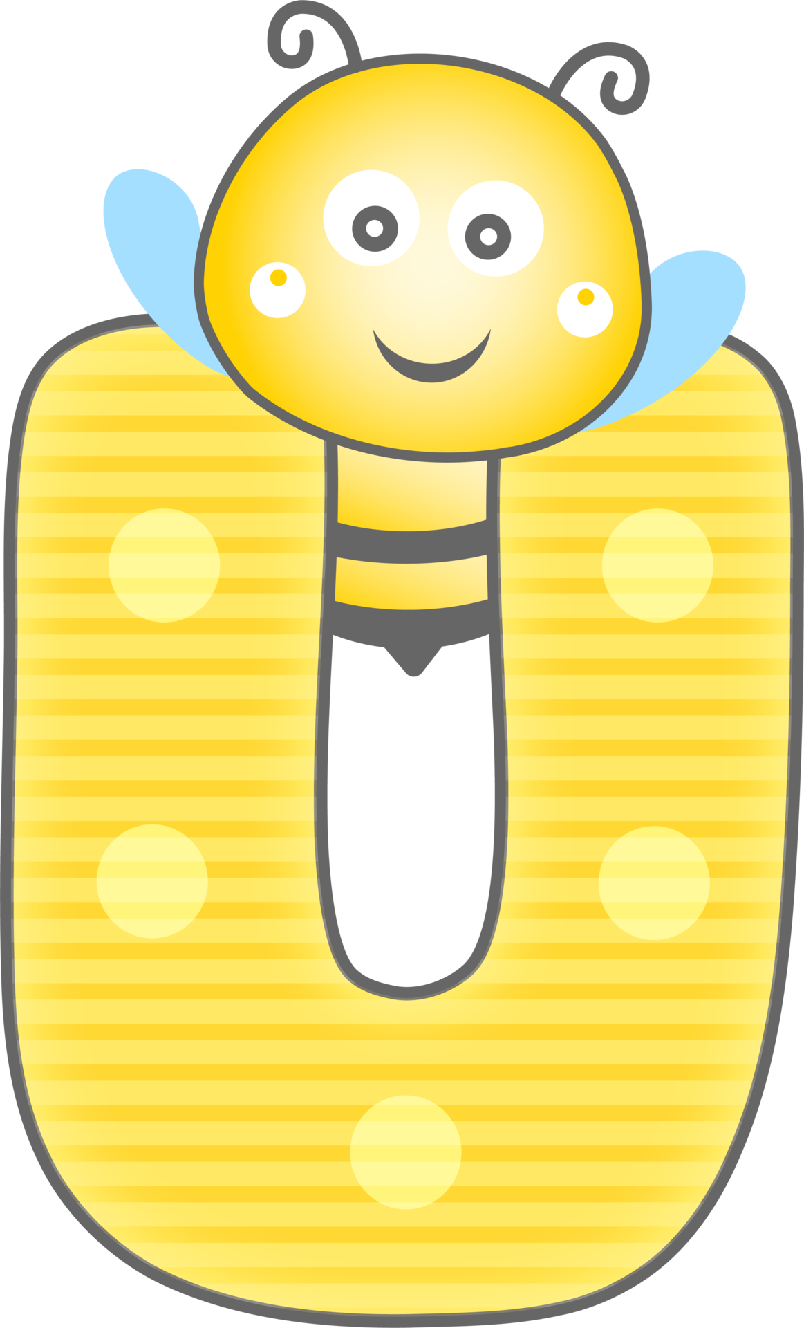 Cute Bee Animal, Letter U 57070709 PNG
