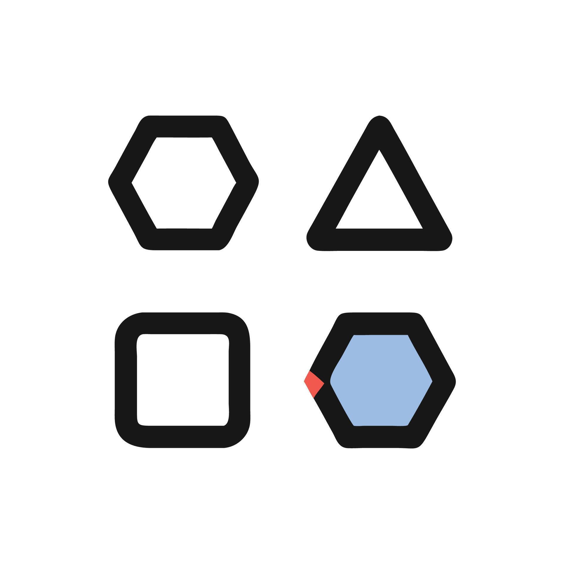 Modern Geometry Shapes Icon for Academic Use 57076704 Vector Art at ...