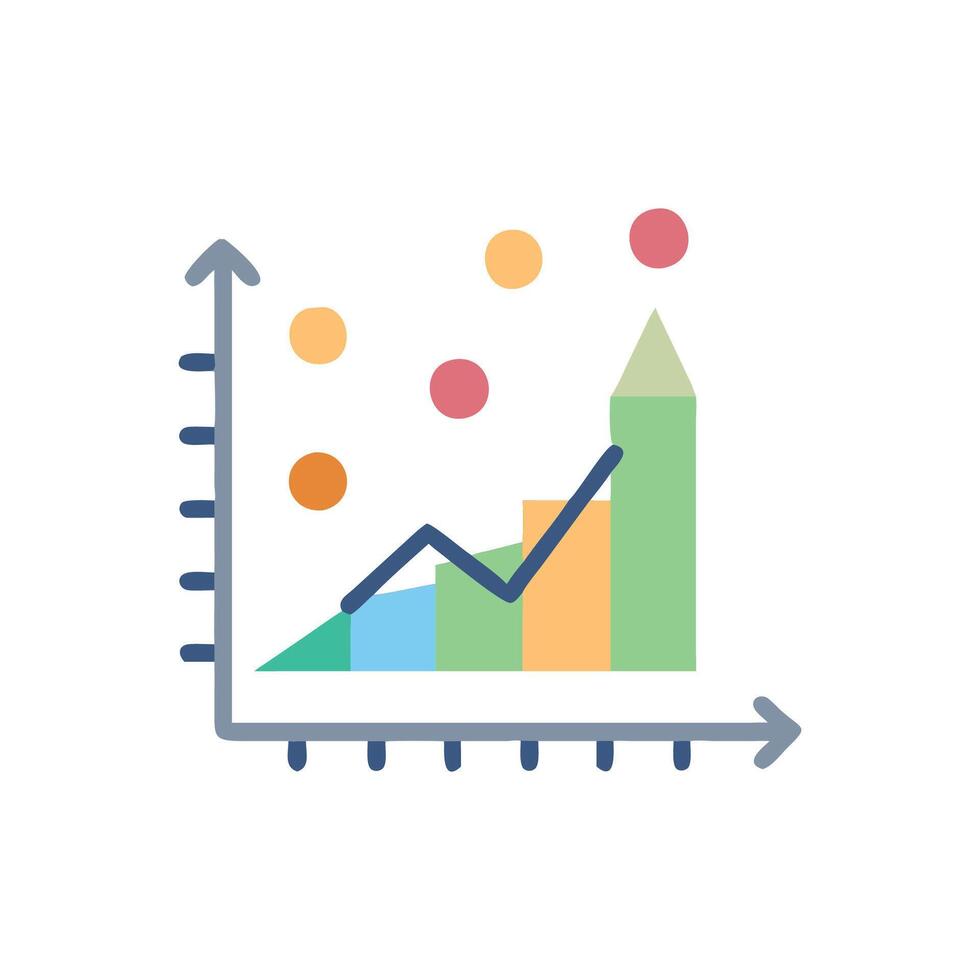 Visual Probability Chart Icon for Statistical Analysis 57077008 Vector ...