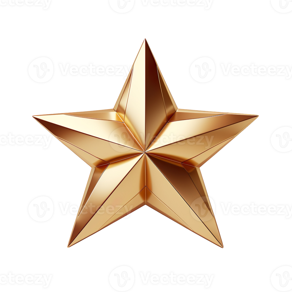 Shiny golden Christmas star isolated on transparent background 57089306 PNG