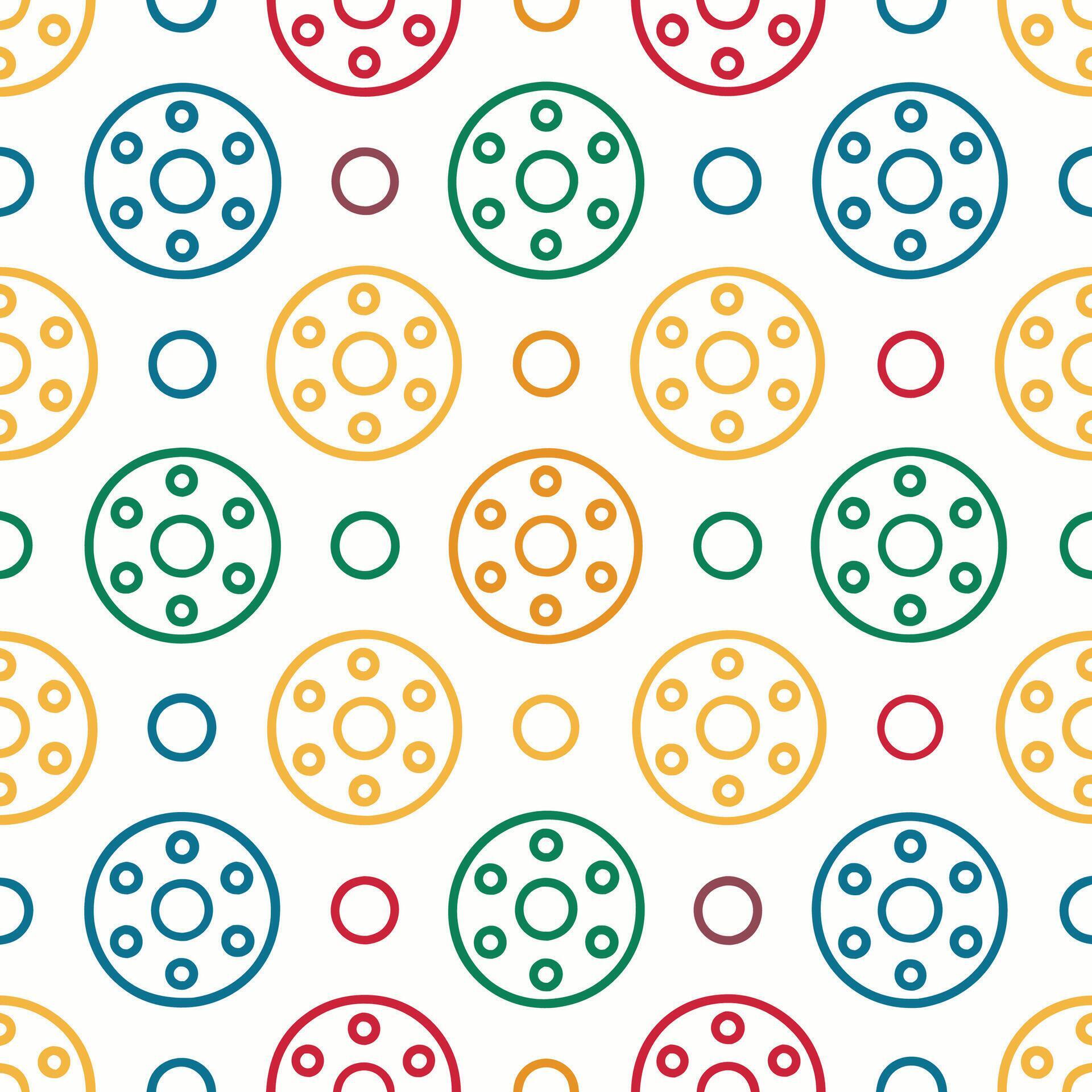 Colorful circles and dots pattern. 57096445 Vector Art at Vecteezy