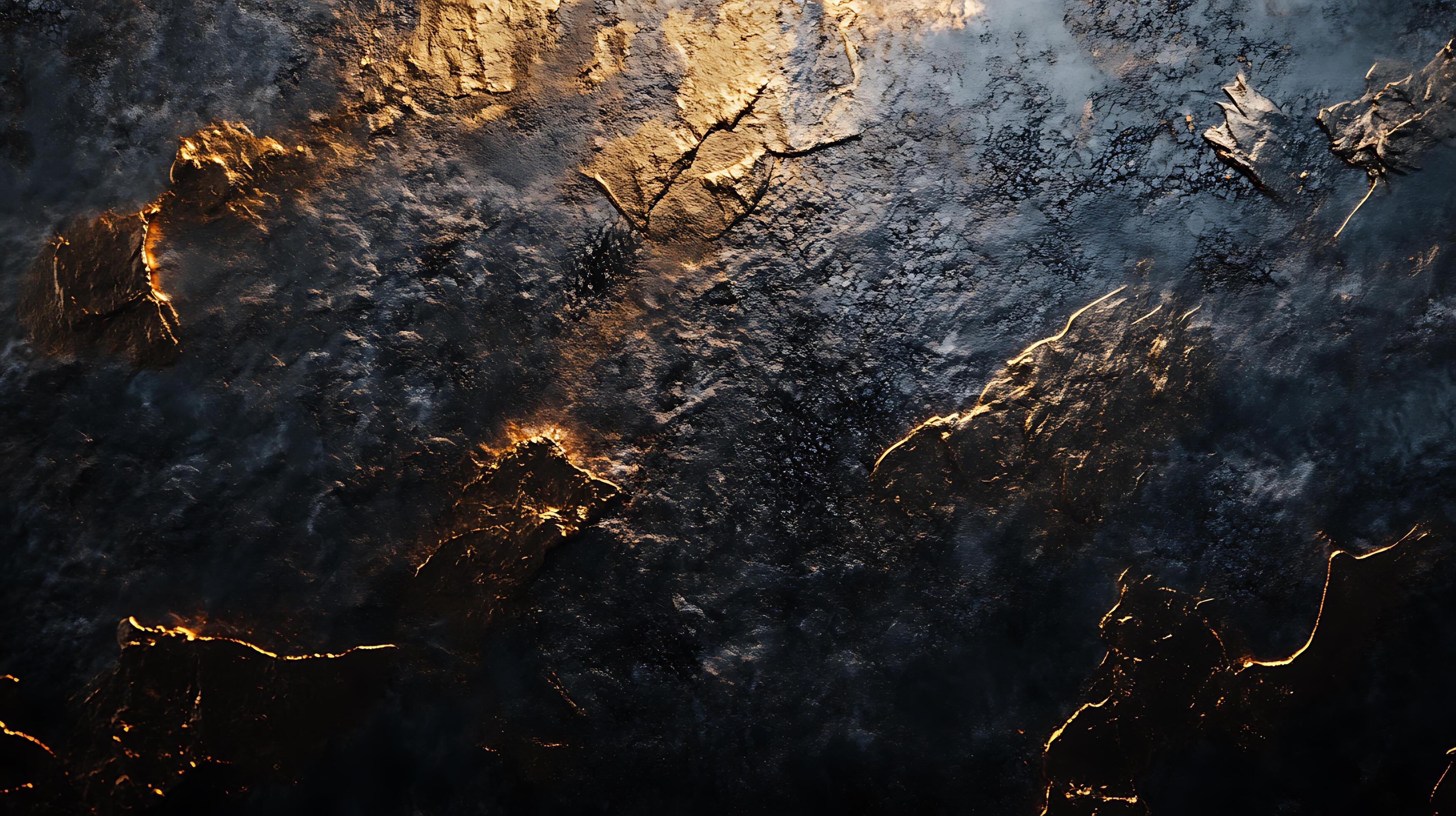 Abstract Textured Surface With Dark And Light Contrasts Gold Flecks Add Depth To The Unique And