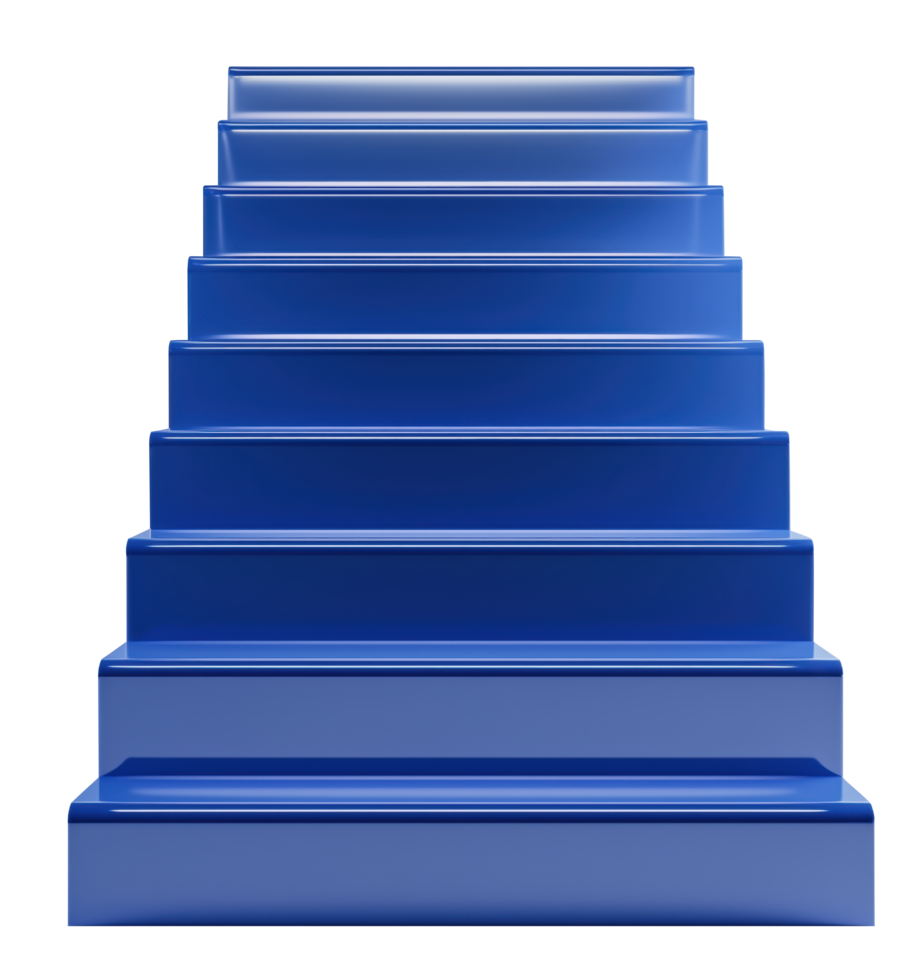 Modern blue stairs 57129343 PNG