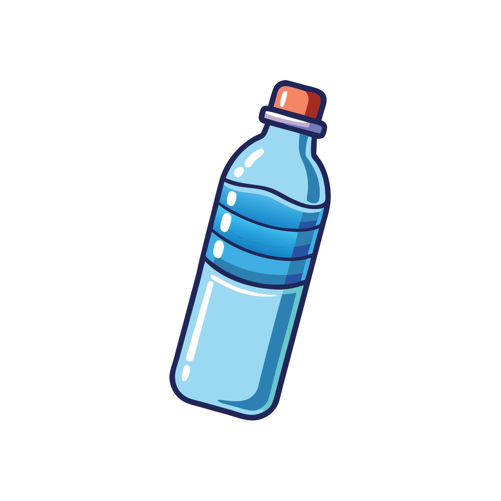 Refreshing Bottled Water Plastic Container Beverage Hydration Drink Cool Summer Thirst Quencher ...