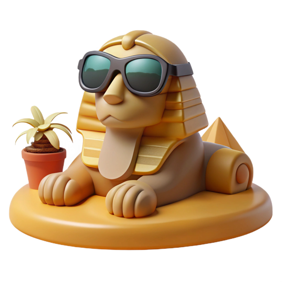 magnificent traditional Cool Sphinx 3D Render original 57146507 PNG