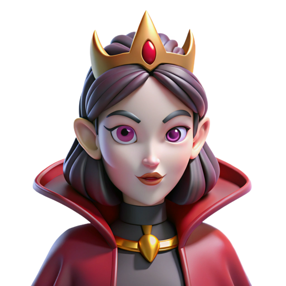 dramatic creative 3D Cartoon Queen Illustration original 57146821 PNG