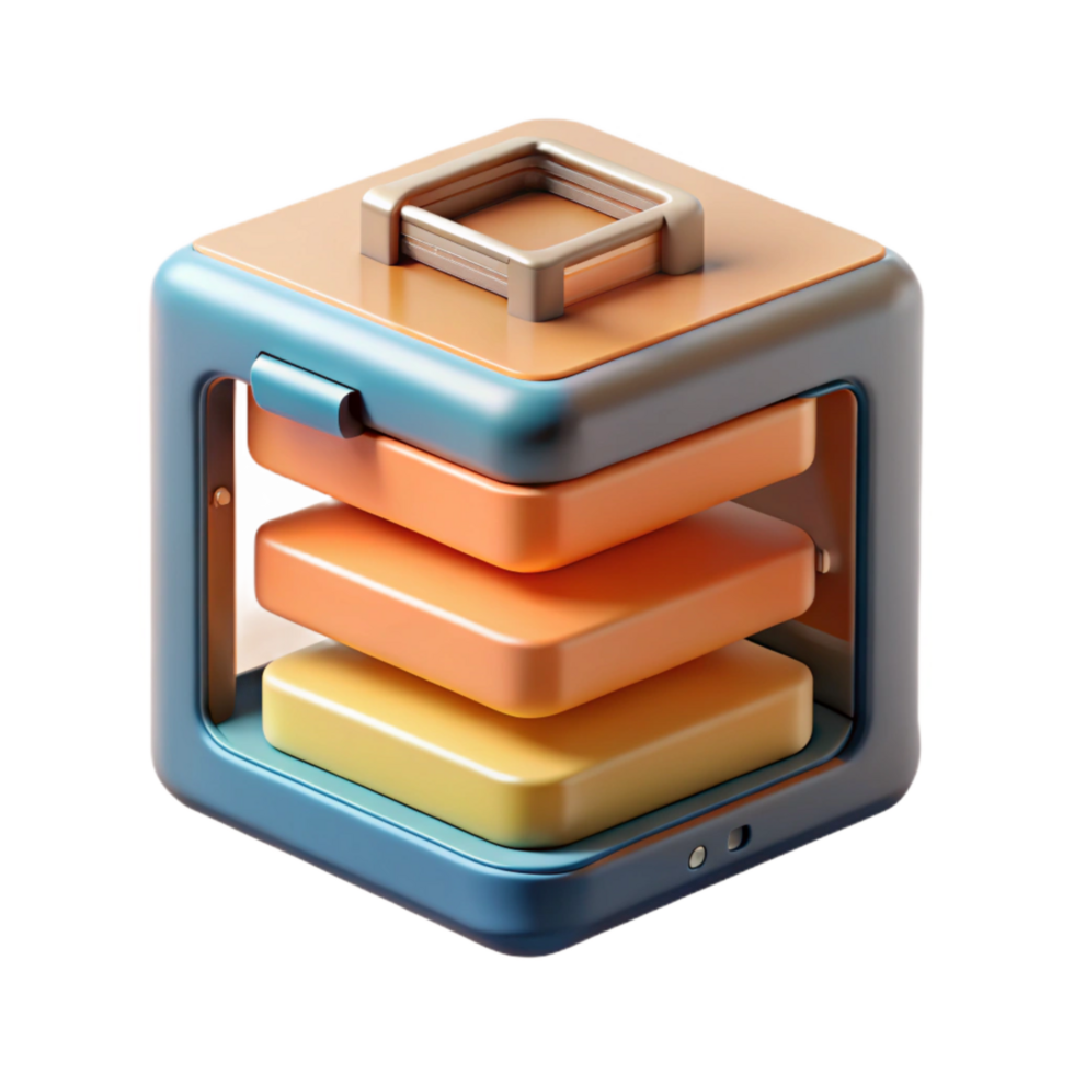 Dramatic Modern D Printer Creating Object Layer By Layer Element Cutout