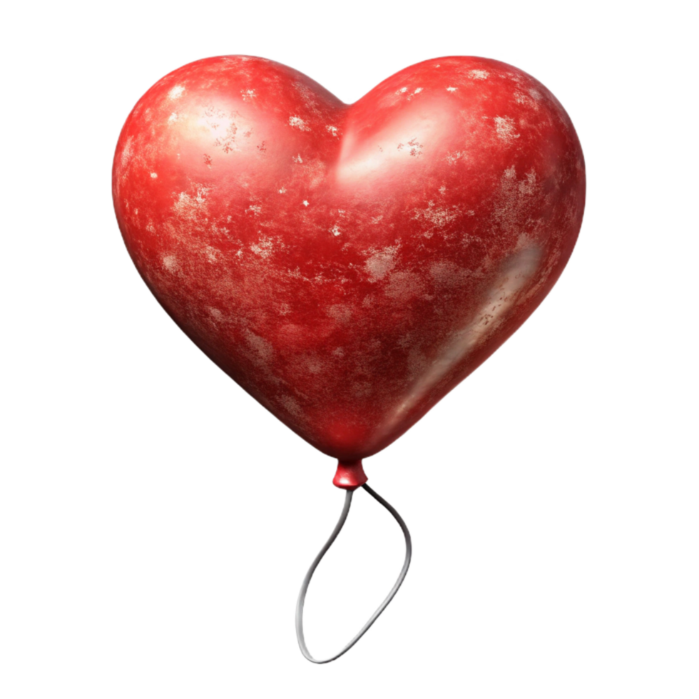vibrant modern Red Heart Shaped Balloon Isolated Element with String high quality 57156299 PNG