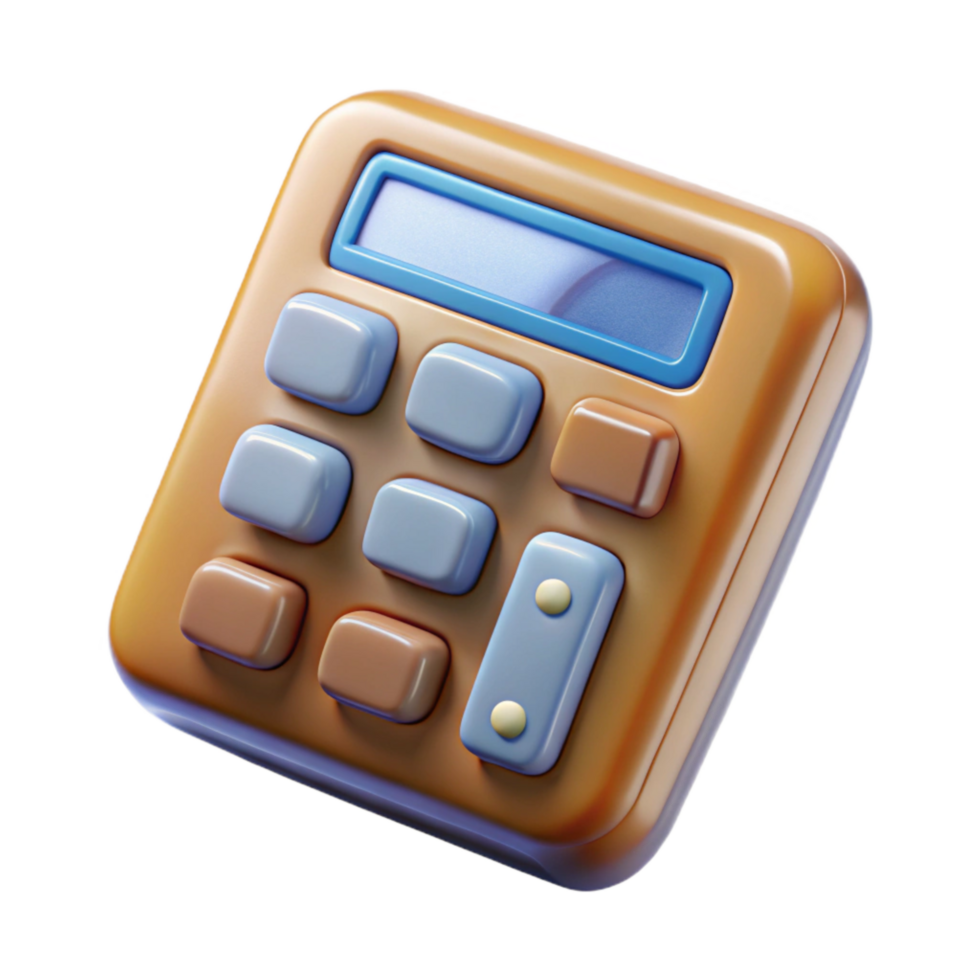 Extraordinary Rustic Scientific Calculator Showing Equations Cutout
