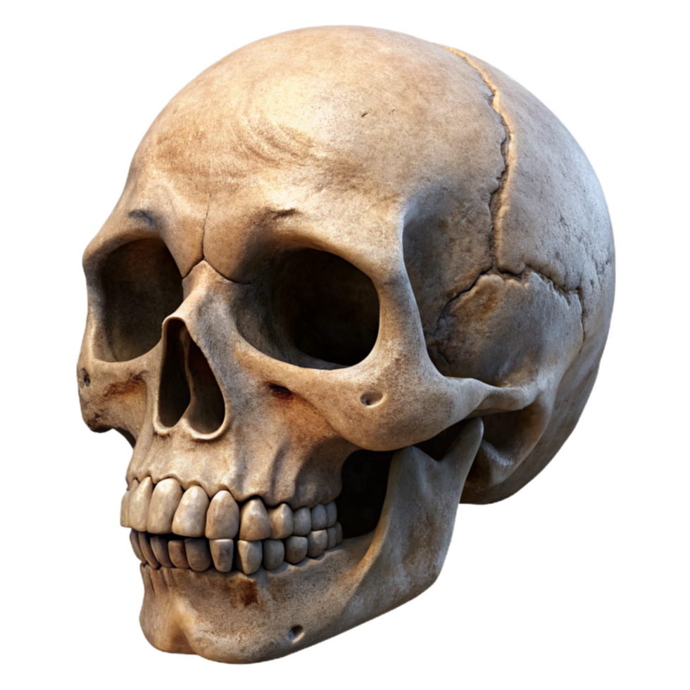 Extraordinary Abstract Skull With Jawbone Isolated Element Exclusive 57156960 Png