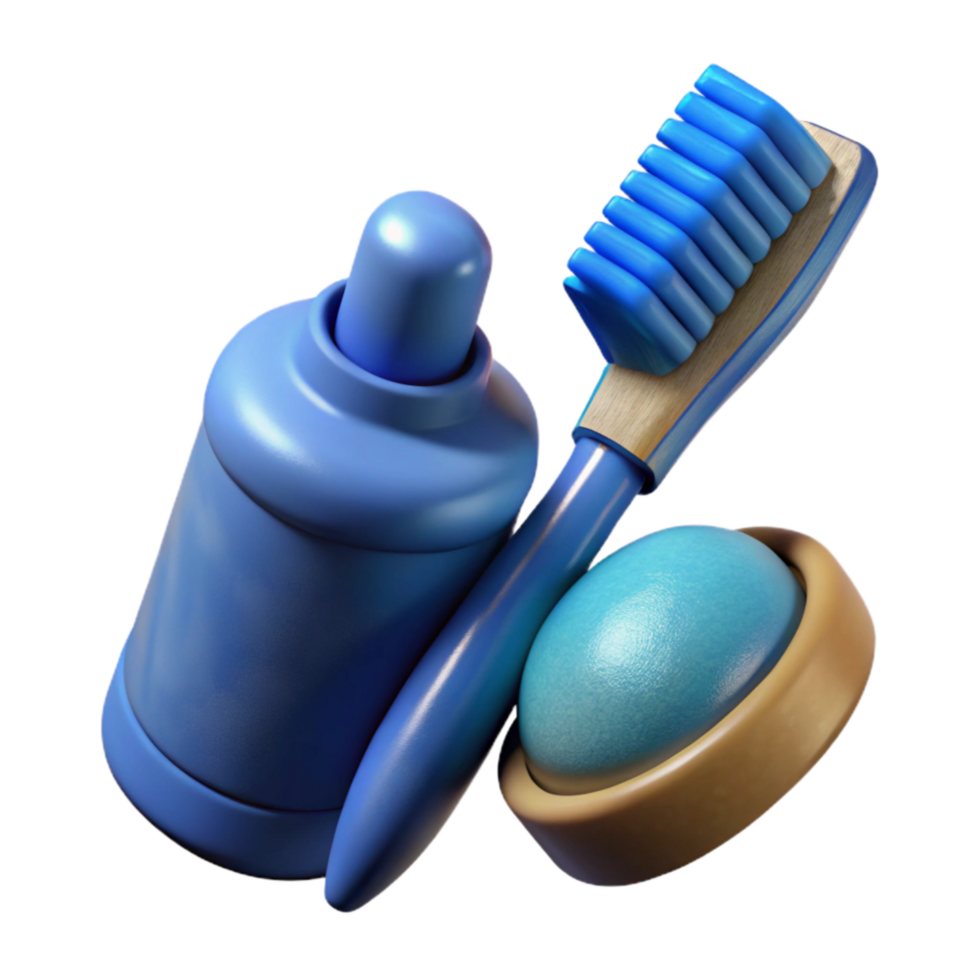 extraordinary classic Toothbrush and Toothpaste Isolated with Blue ...