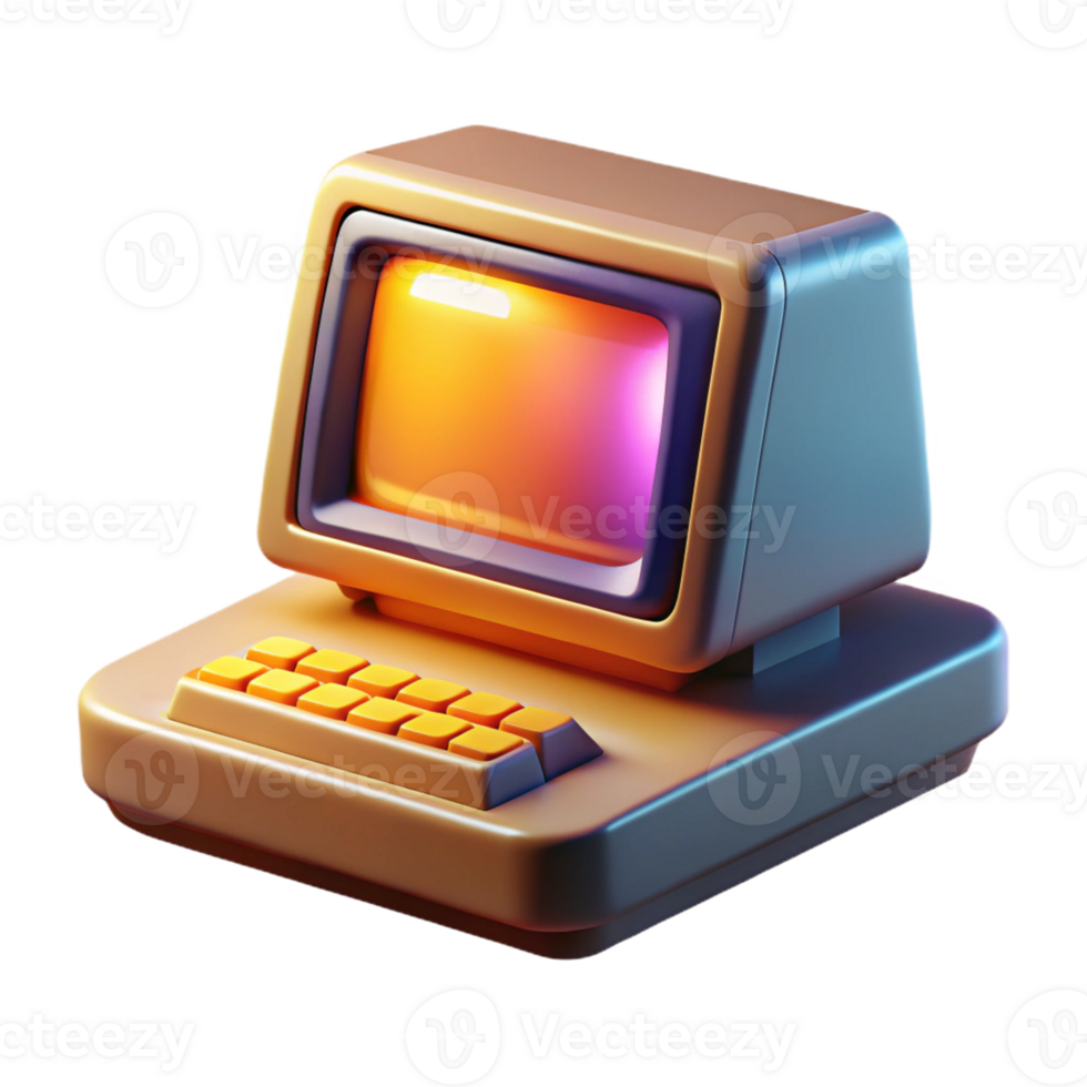 Magnificent Artistic A Vintage Computer Terminal Displaying Cryptic Code Bathed In The Warm