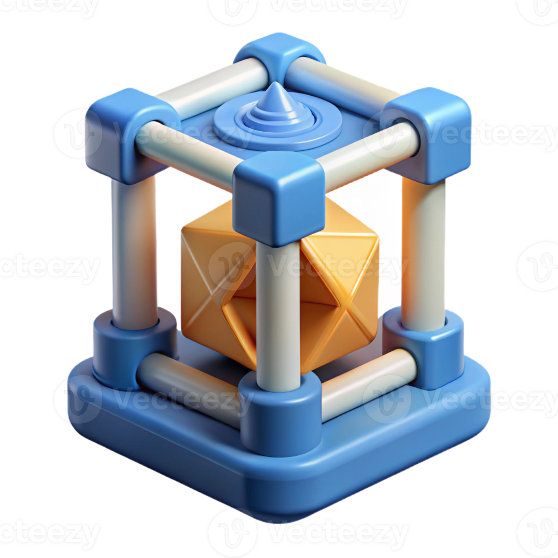 Beautiful Creative A 3d Printer Creating A Complex Geometric Shape Layer By Layer Time Lapse