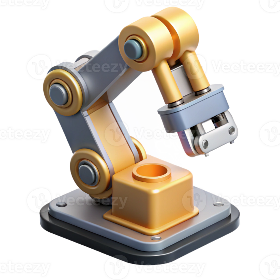 Vibrant Rustic A Robotic Arm Assembling A Microchip Precise Movements