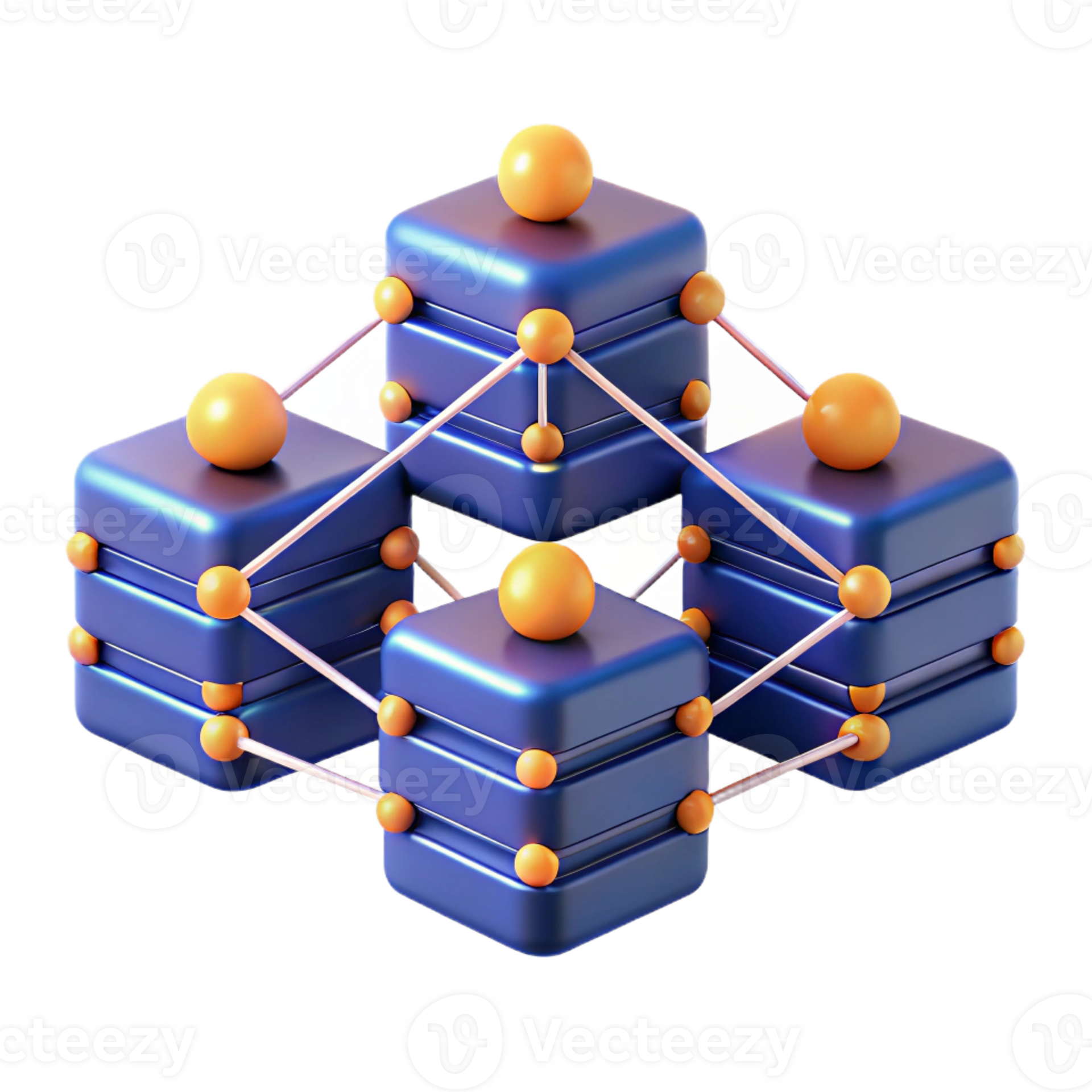 extraordinary rustic A network of interconnected servers, glowing lines and nodes, data ...