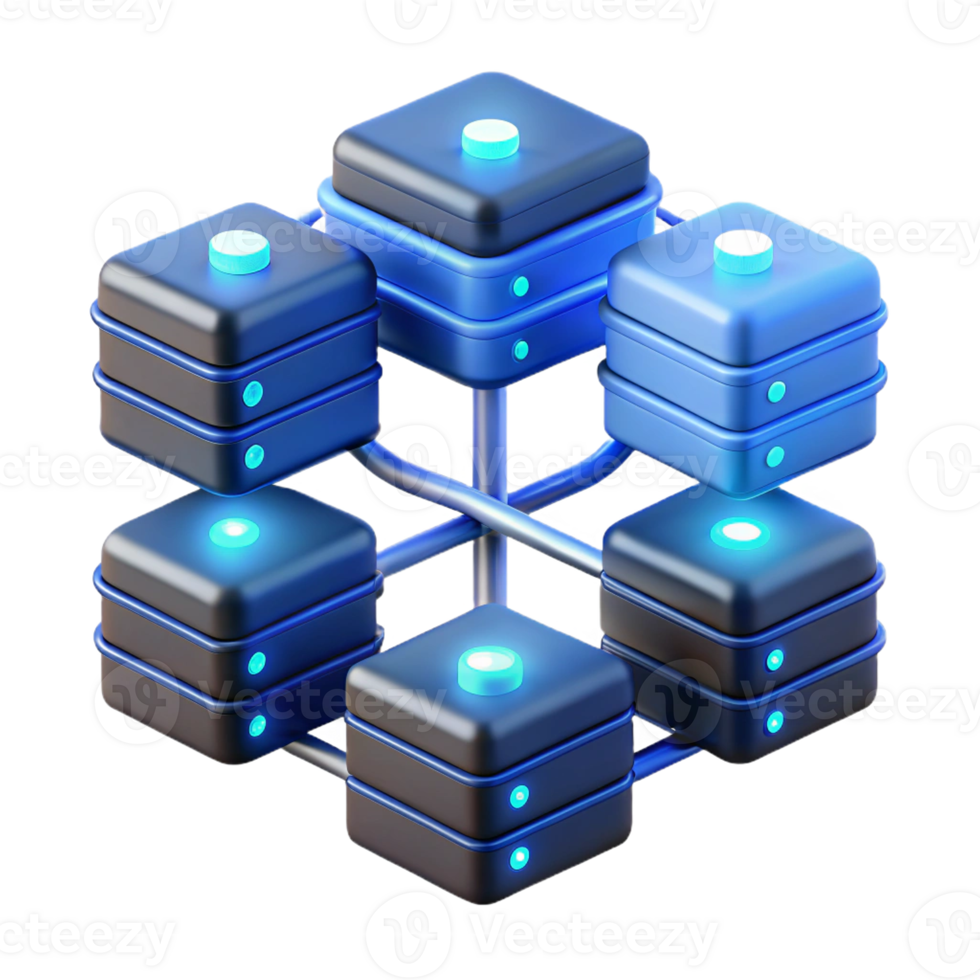 Dramatic Abstract A Network Of Interconnected Servers Glowing With Activity Data Streams