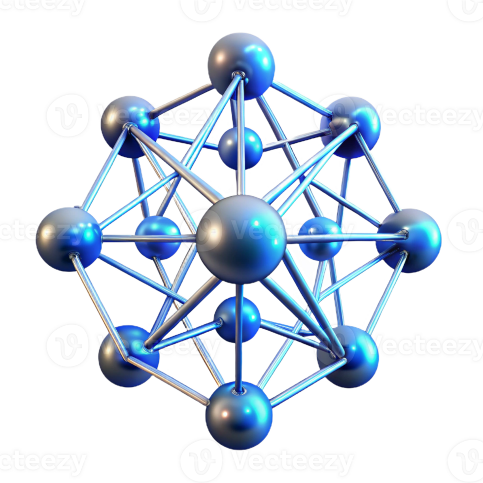Stunning Abstract A Complex Network Of Interconnected Nodes And Wires Pulsing With Energy