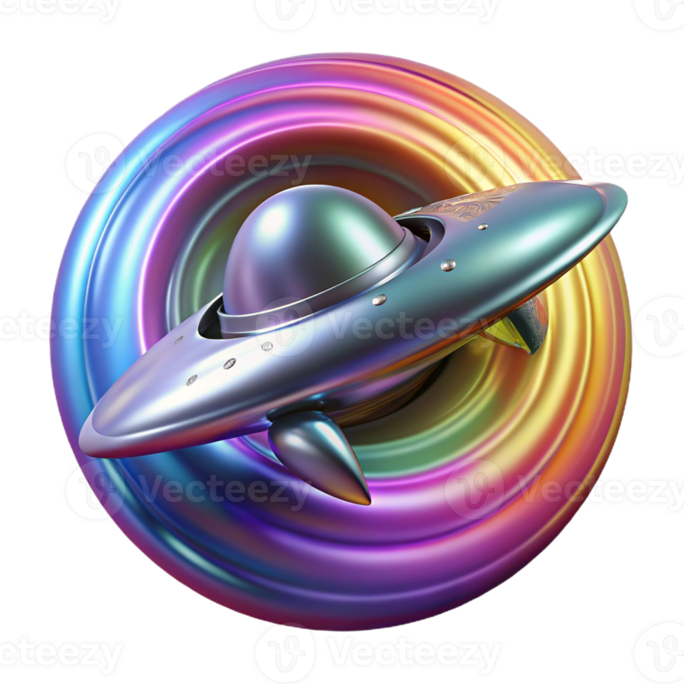 extraordinary minimalist A sleek, silver spaceship warping through a ...