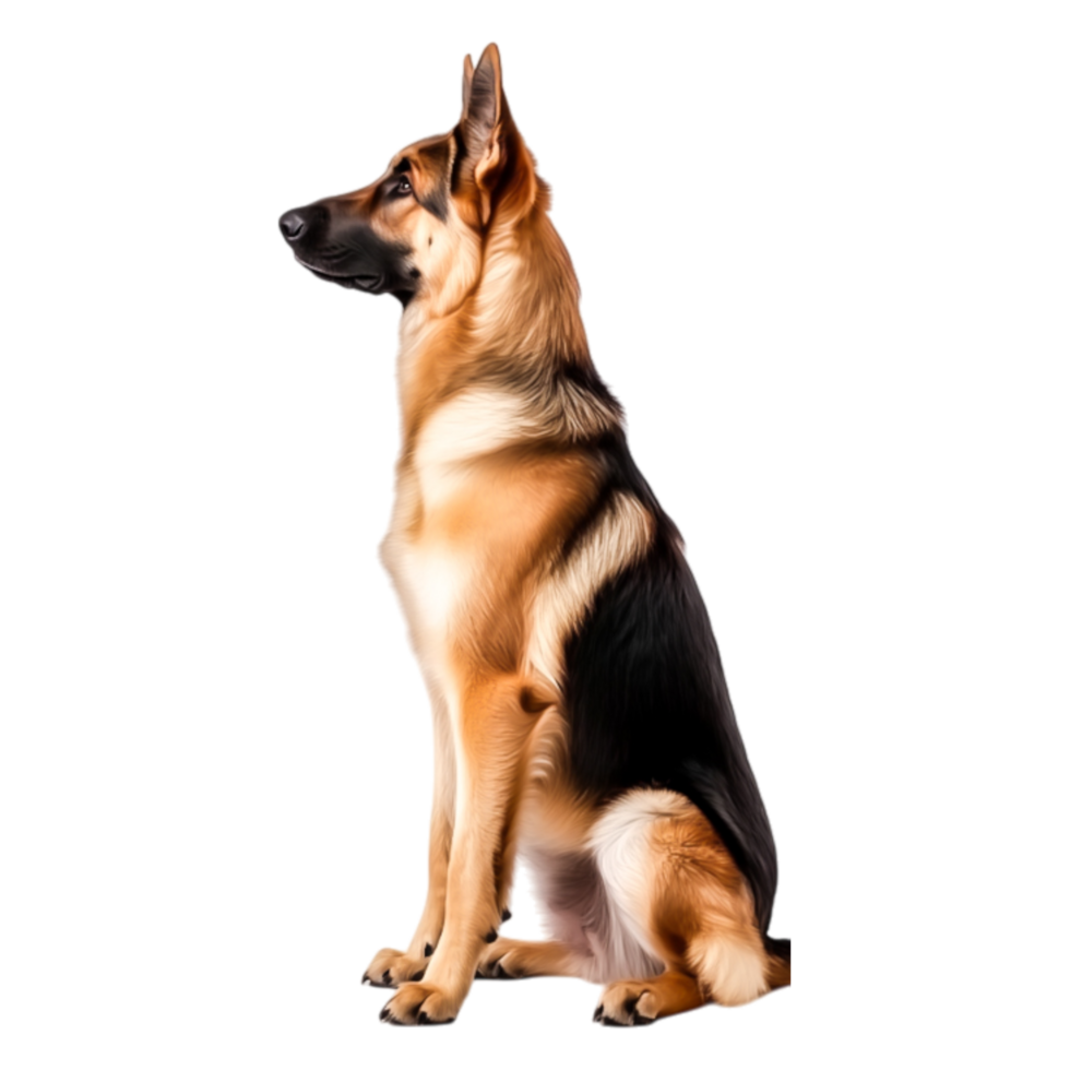 Majestic German Shepherd Portrait Against 57178564 PNG Majestic German Shepherd Portrait Against 57178564 PNG