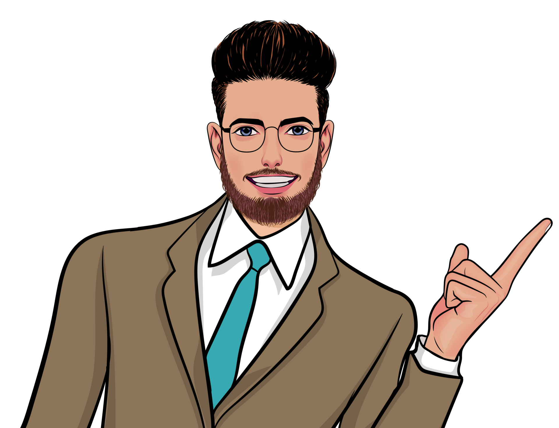 Retro pop art guy in sunglasses, smirking with attitude. 57188989 PNG