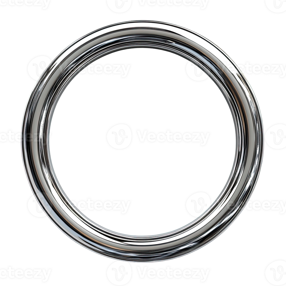 Minimalist Round Silver Frame with Metallic Shine and Empty Center ... Minimalist Round Silver Frame with Metallic Shine and Empty Center ...