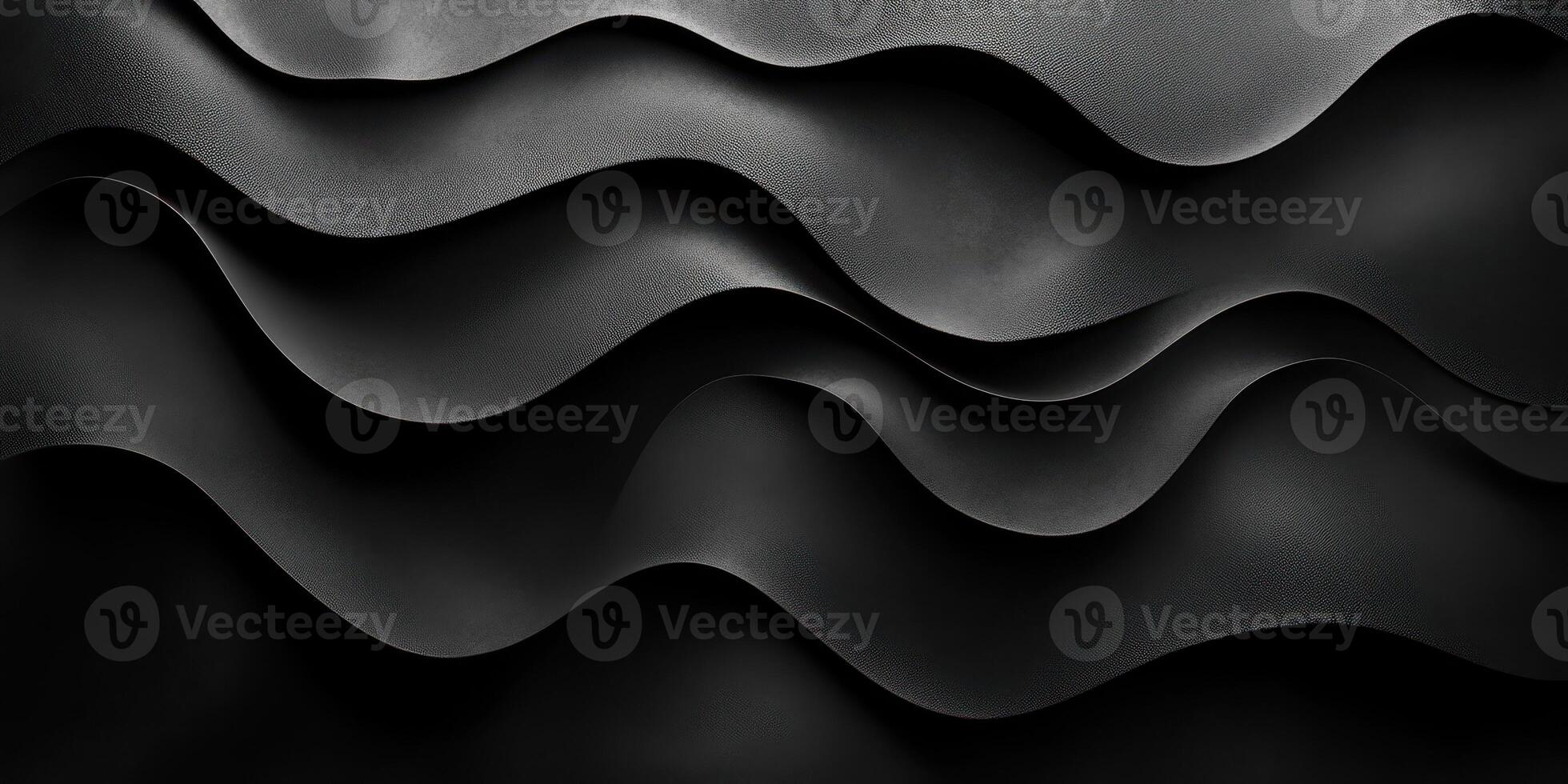 Abstract Black Wave Patterns Creating A Textured Surface In A Minimalist Artistic Composition