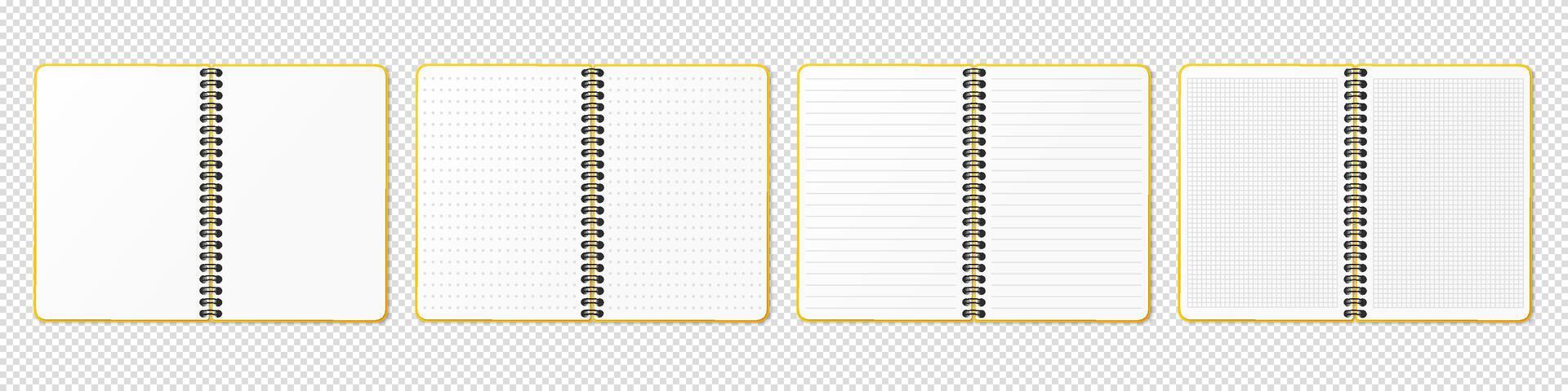 Lined Gridded And Dotted Sheets Blank Sheets Of Notebook With Grid For Homework And Exercises