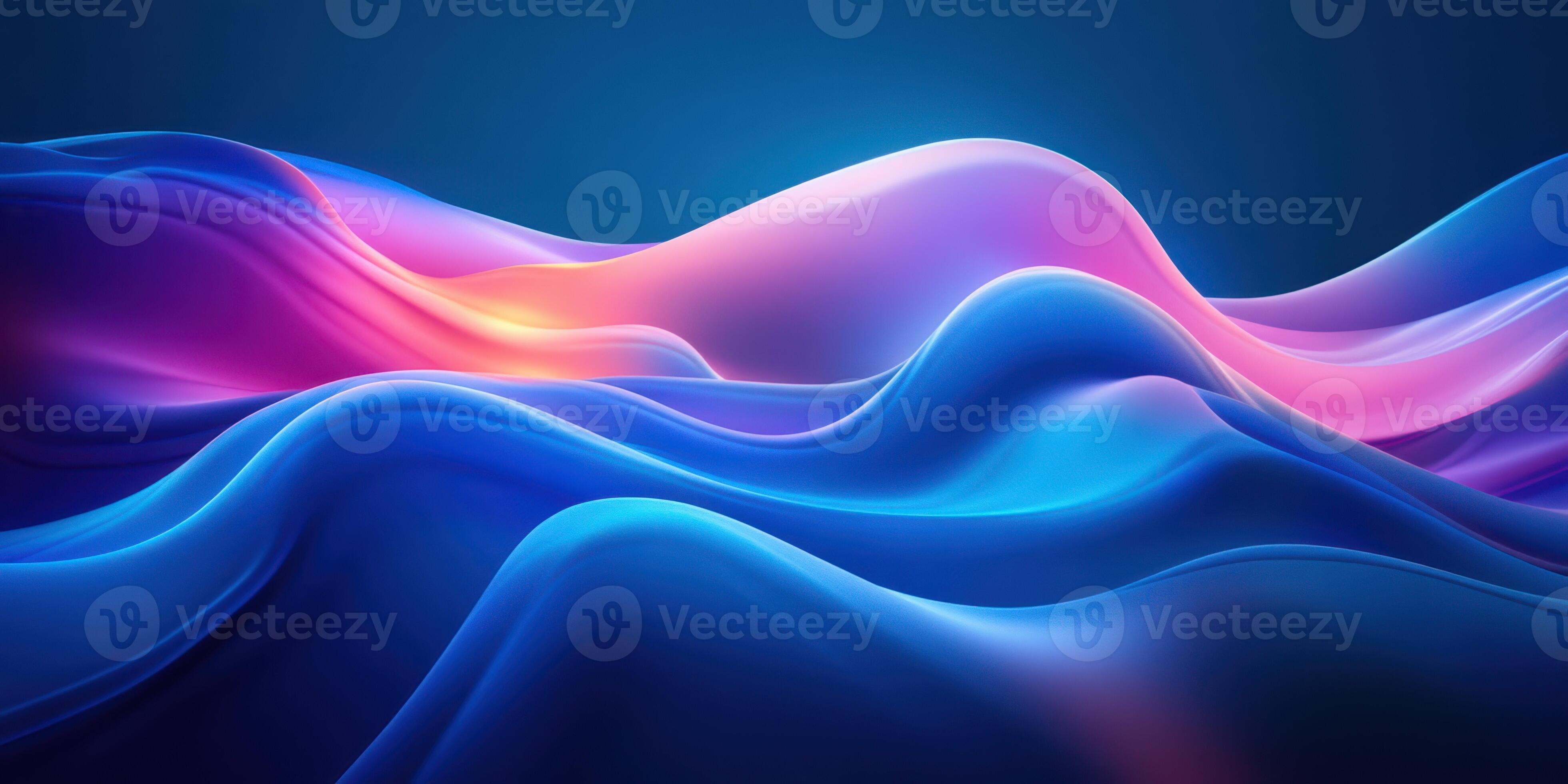 Vibrant Abstract Waves With Gradient Colors Creating A Dynamic Visual Experience 57208275 Stock