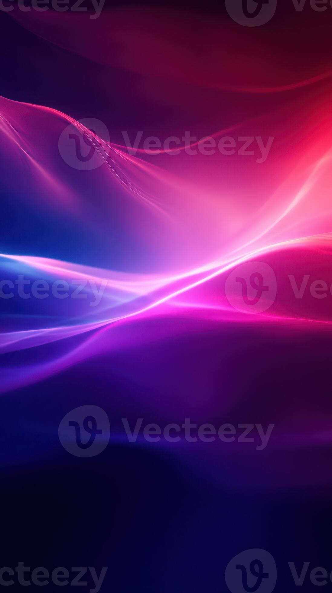 Colorful Light Waves Create An Abstract Visual Display In A Dynamic Digital Art Environment