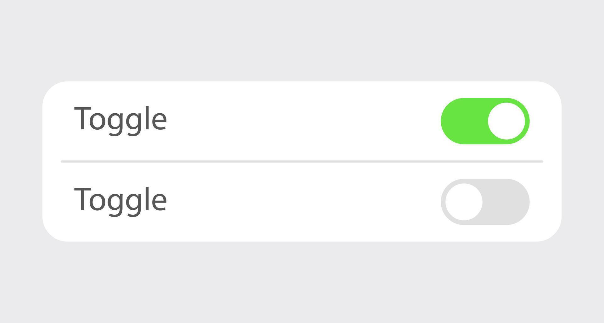Toggle On Off Button Mobile Phone User Interface Illustration 57237292 ...