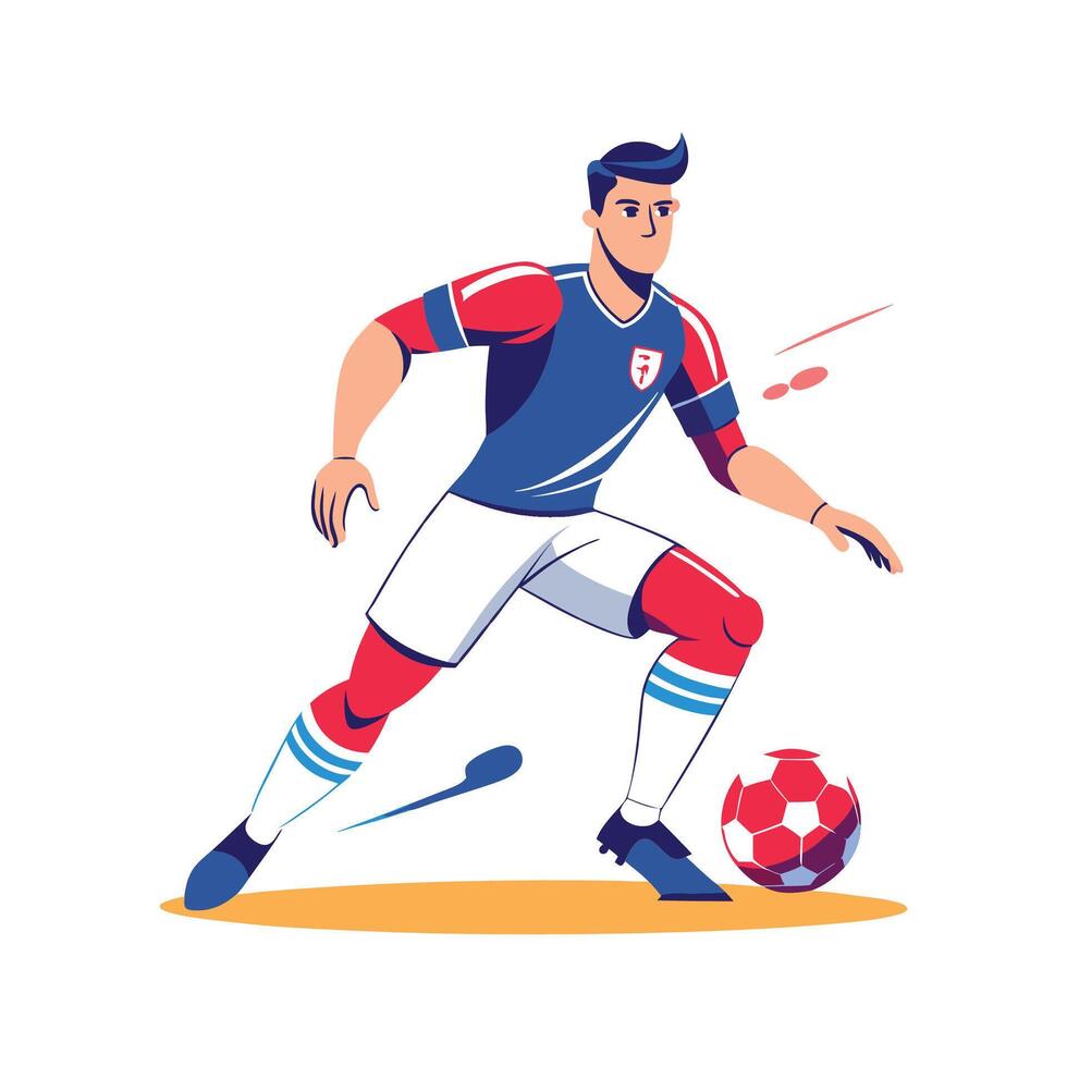 Football Player Mastering Ball Control with Chest 57237798 Vector Art ... Football Player Mastering Ball Control with Chest 57237798 Vector Art ...