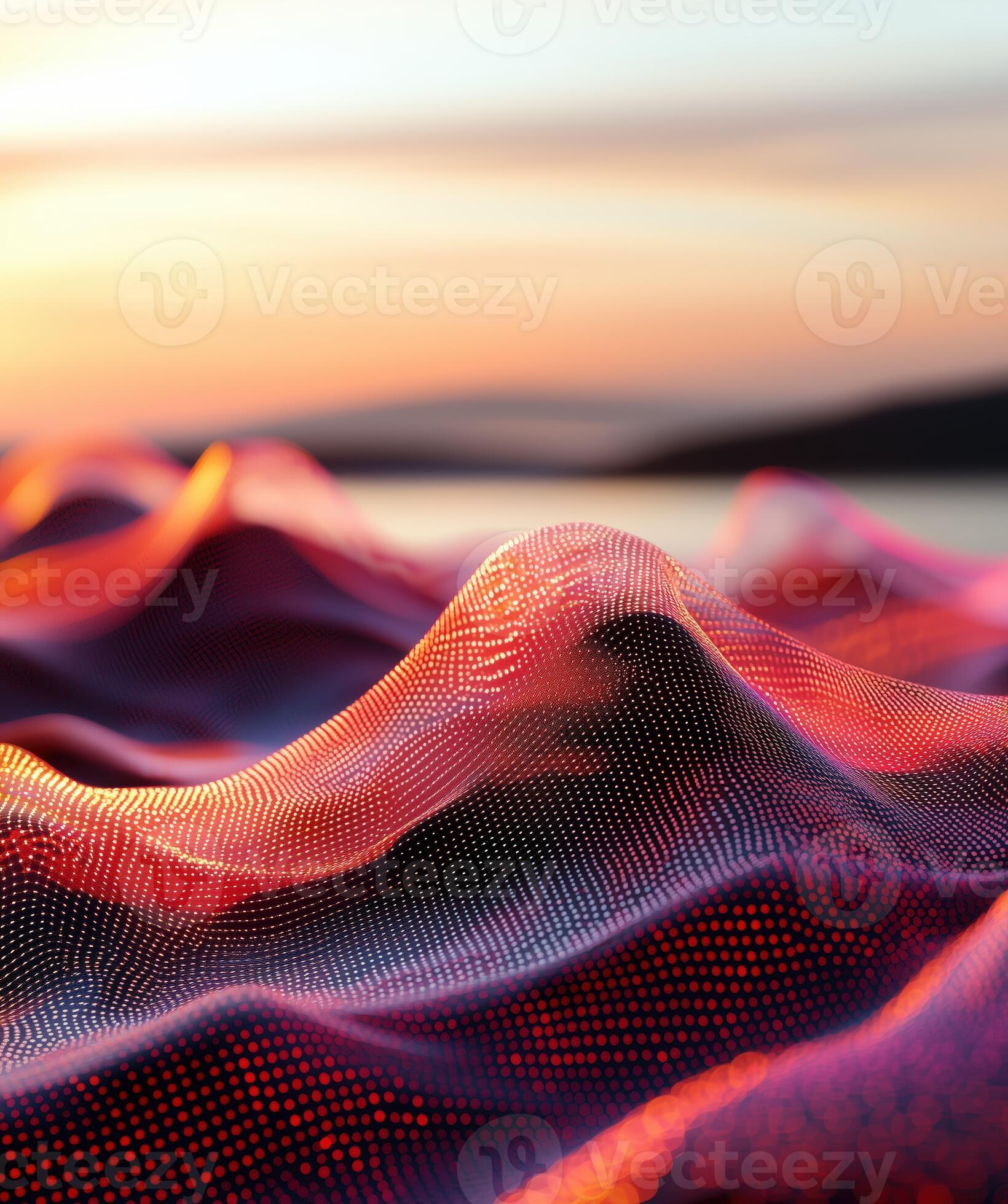 Vibrant abstract landscape with flowing patterns and sunset hues 57256795 Stock Photo at Vecteezy