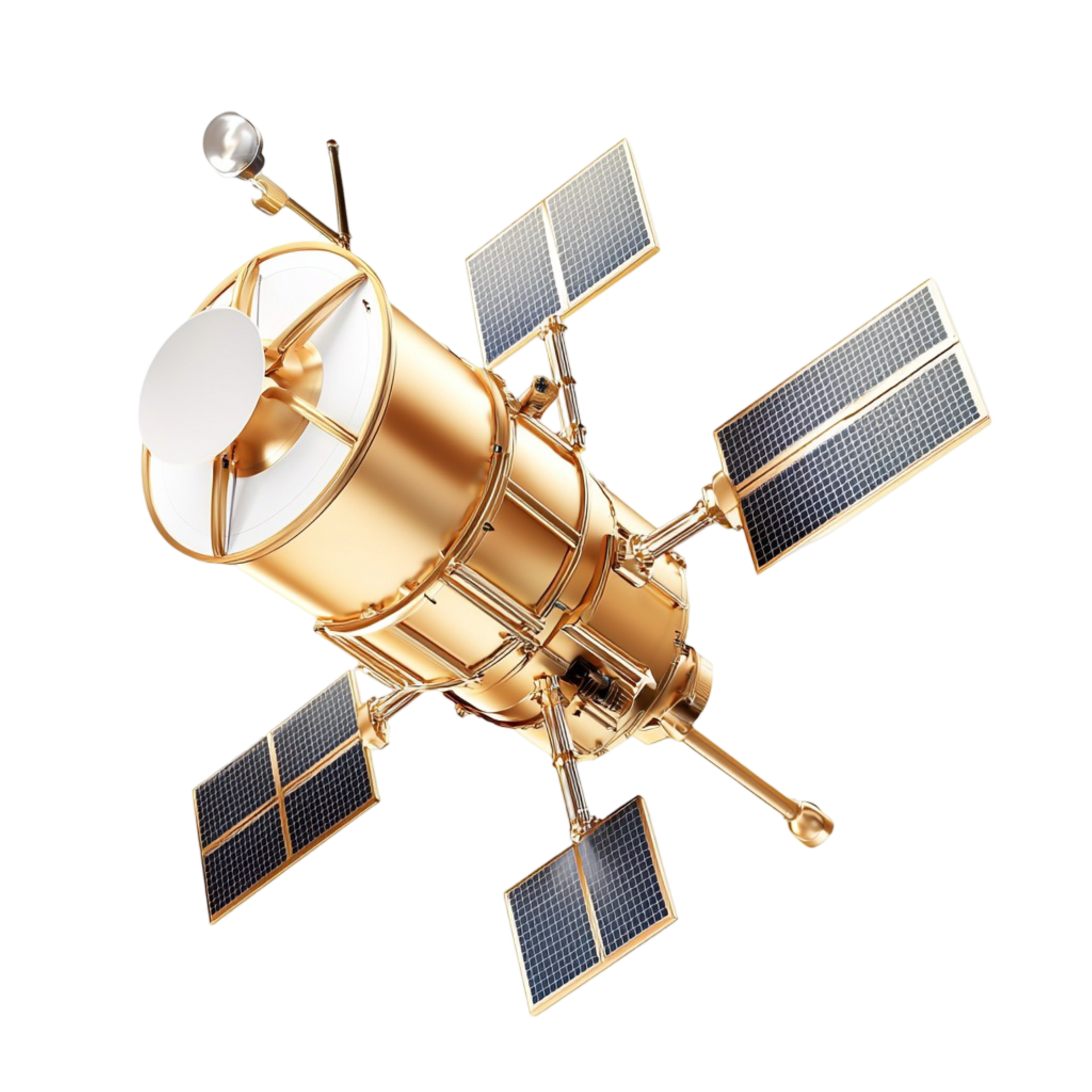 Hightech Satellite Floating In Outer Space 57257552 Png
